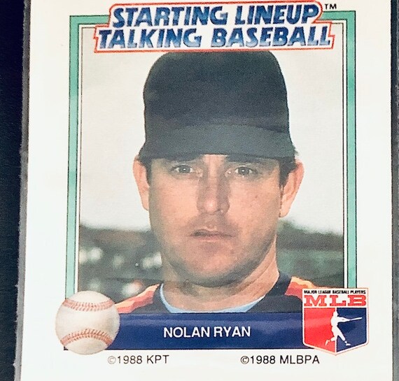 Starting Lineup Talking Baseballl Cards Nolan Ryan and Steve - Etsy