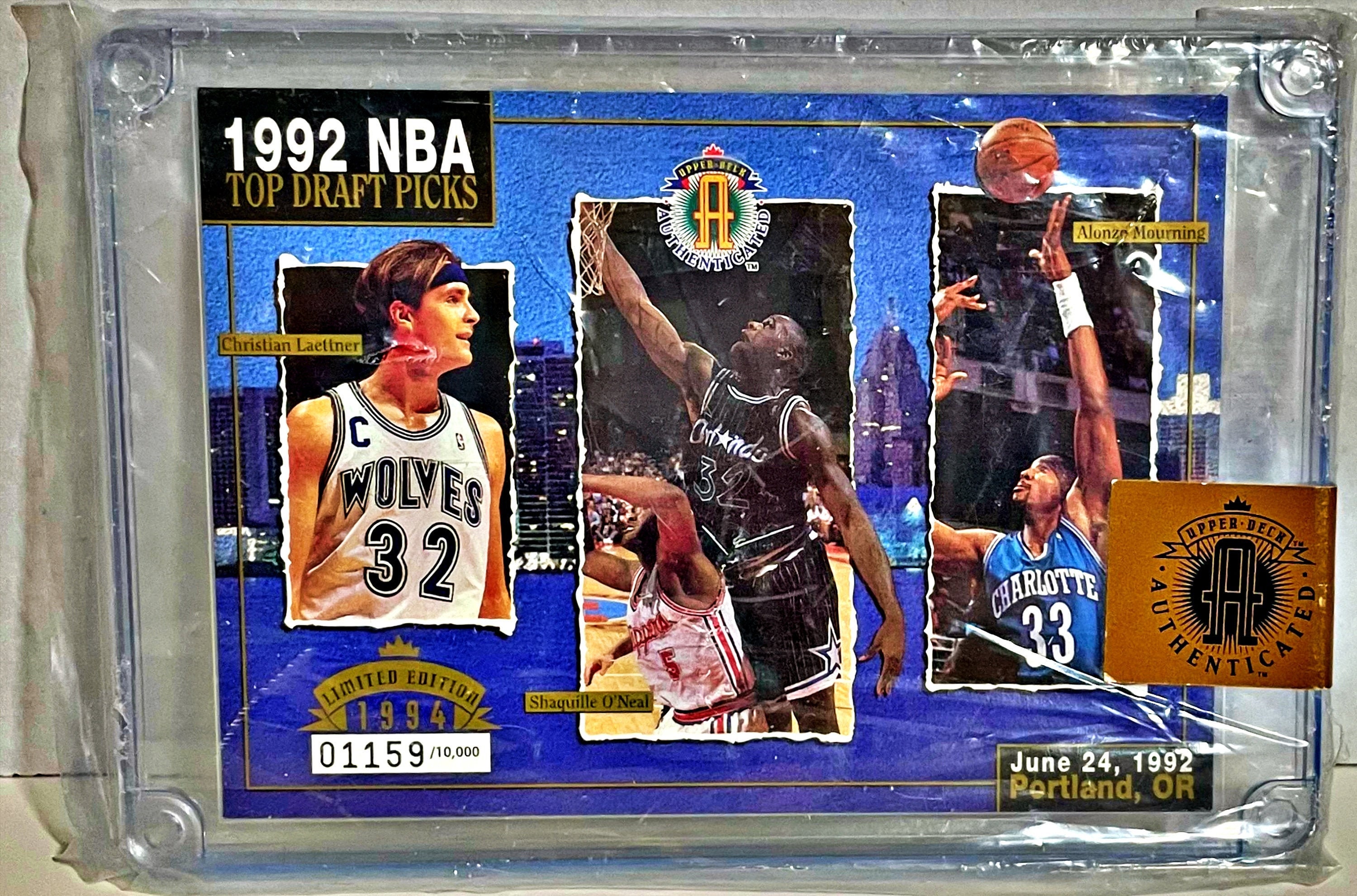 Upper Decks 1992 NBA Top Draft Picks Edición Limitada 01159/10.000 ...