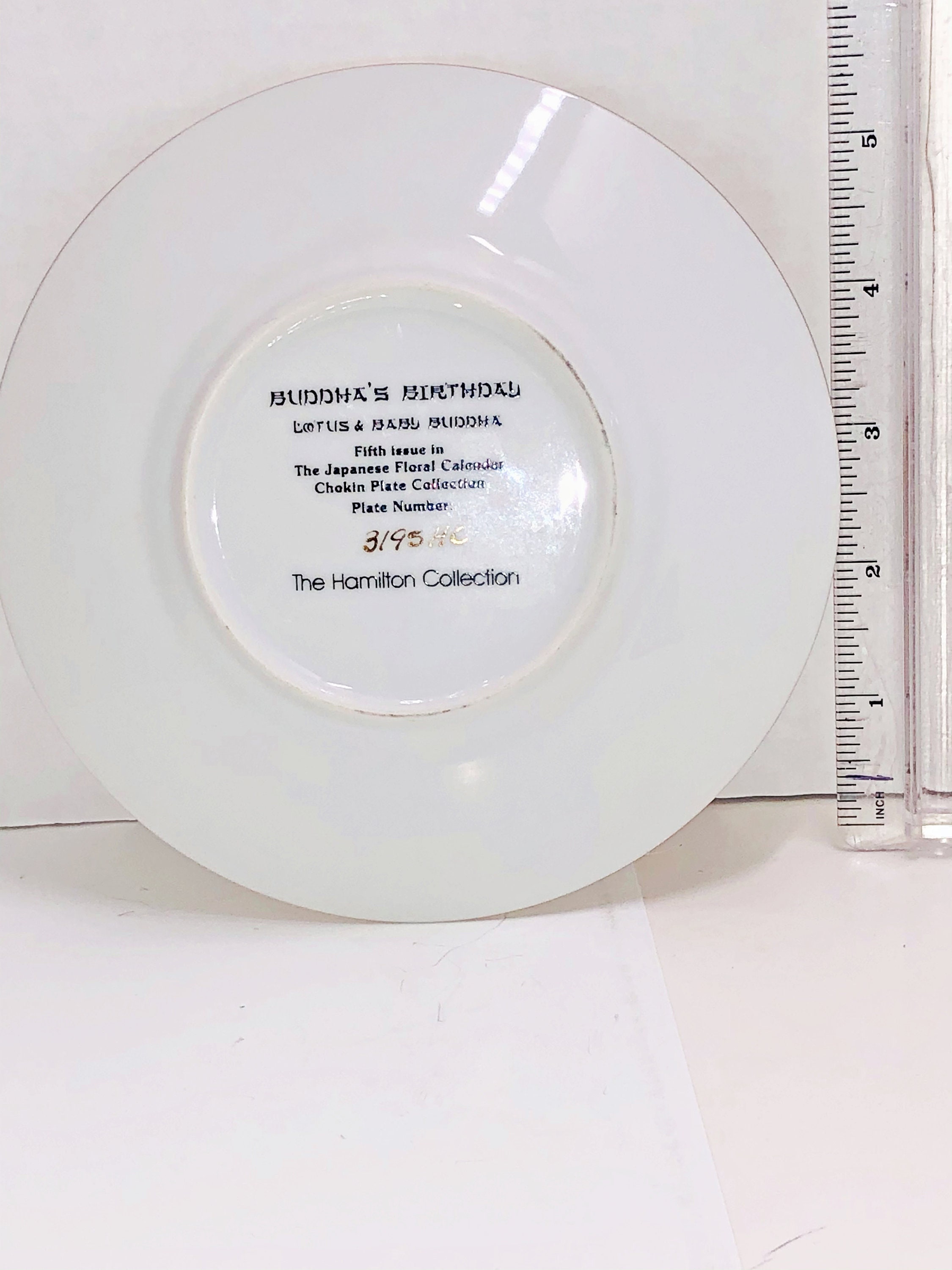 Hamilton Collection Chokin Plate Buddha's Birthday | Etsy