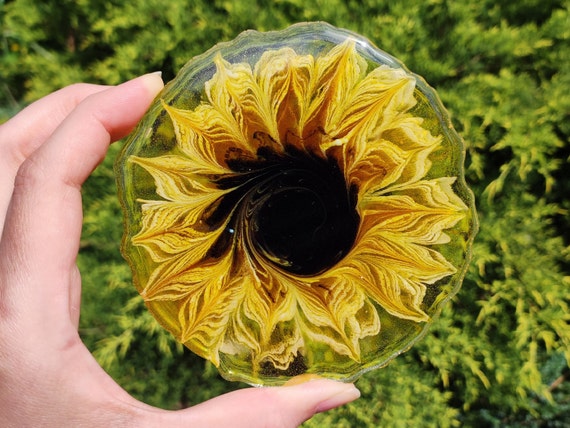 Ukraine Sunflower Resin Coasters Cute Coasters Coffee Table | Etsy