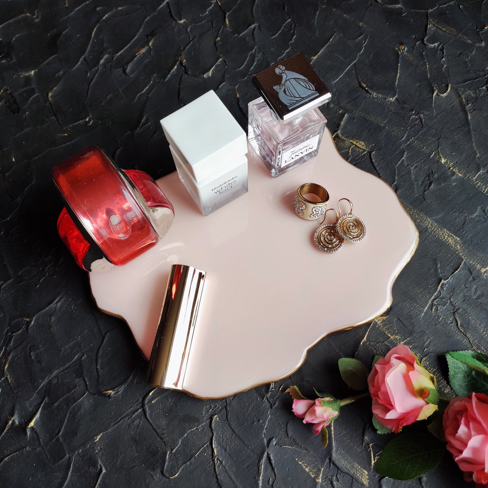 Perfume Tray Vanity Tray Perfume Organizer Resin Tray - Etsy