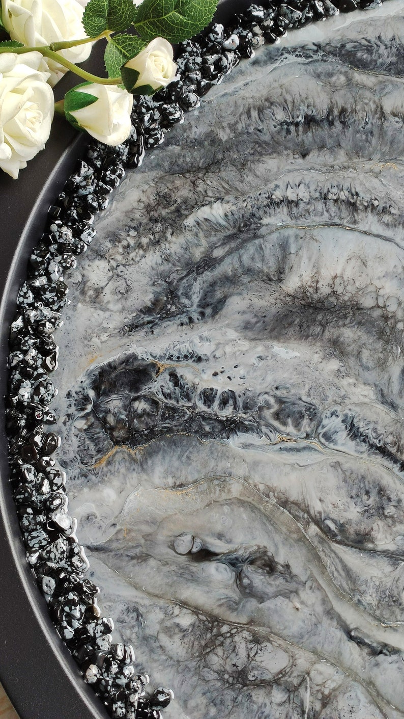 Resin Side Table Round Coffee Table Small Resin Table - Etsy