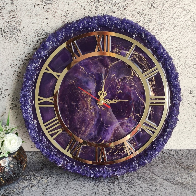 Purple Clocks - Etsy UK
