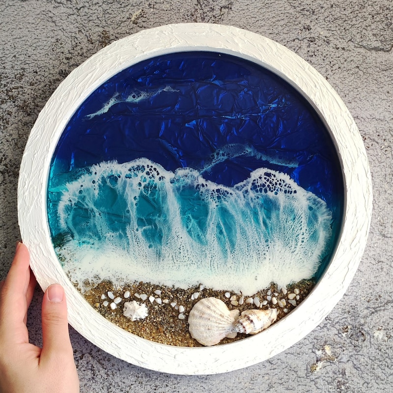 Beach Resin Art - Etsy