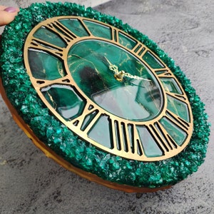 Amethyst Geode Epoxy Resin Wall Clock: Modern Eclectic Home Decor - Etsy