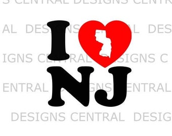 I Heart New Jersey | Etsy
