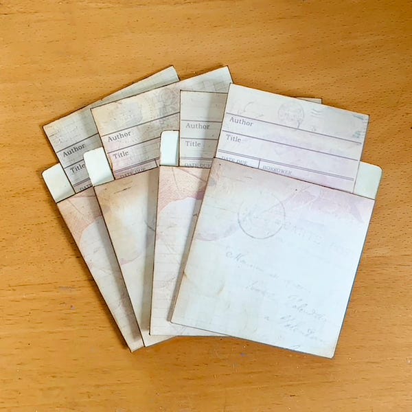 Library Pockets - Etsy