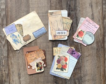 Paper Clusters 5pcs Set / Junk Journal Embellishments - Etsy