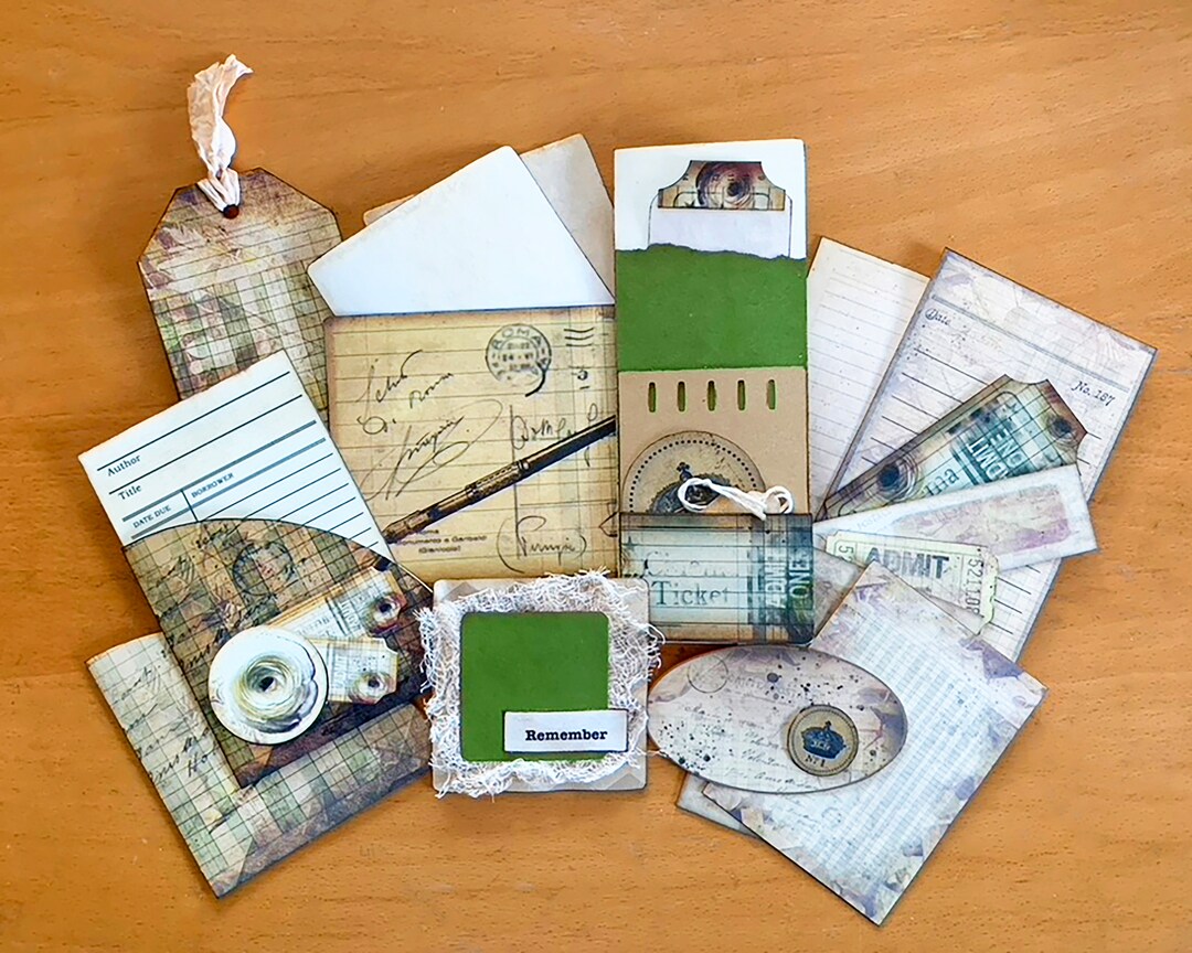 Vintage Collection, Ivy Ledger Journal Embellishments, Journal Cards ...
