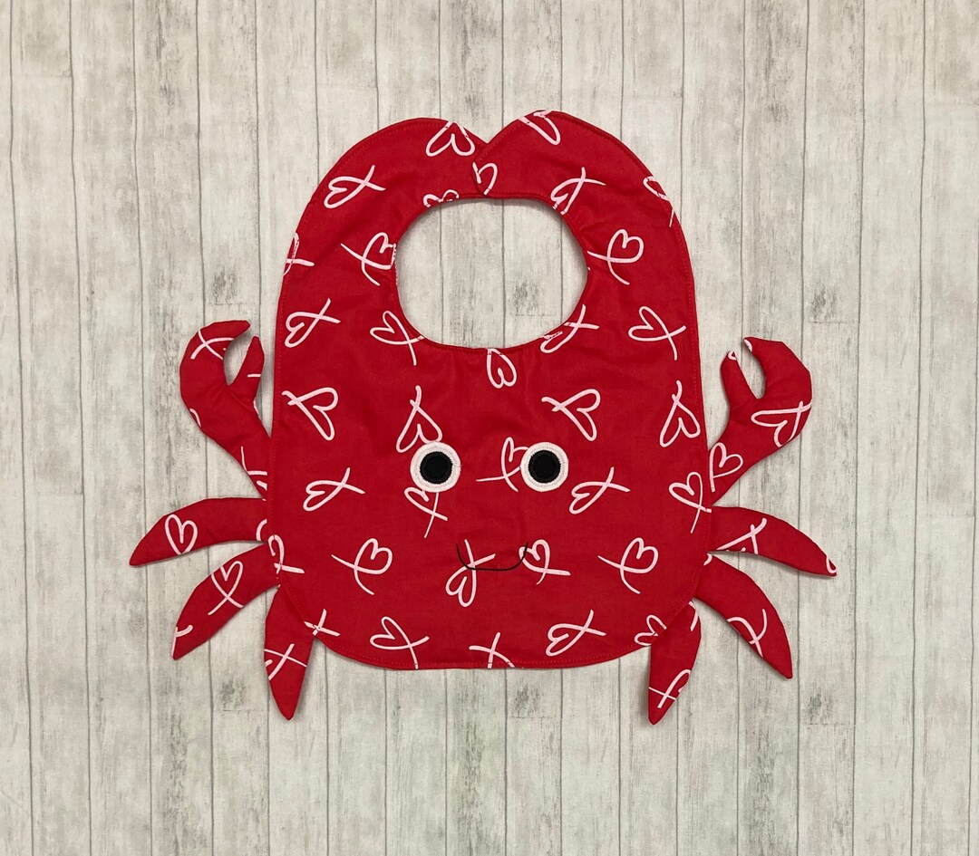 Crab Bib Crab Birthday Crab Party Summer Party Ocean Baby Clothes Beach ...