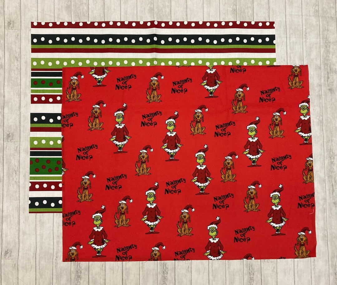 Grinch Christmas Placemats, Grinch Kitchen Gift, Grinch and Max Xmas ...