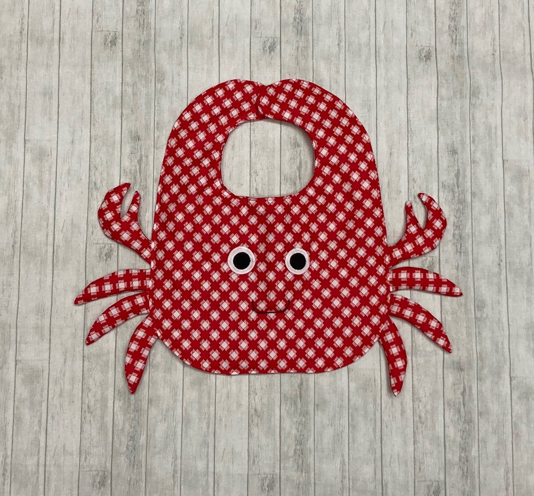 Crab Bib, Red Bib, Marine Baby Clothes, Ocean Baby Gift, Ocean Baby ...