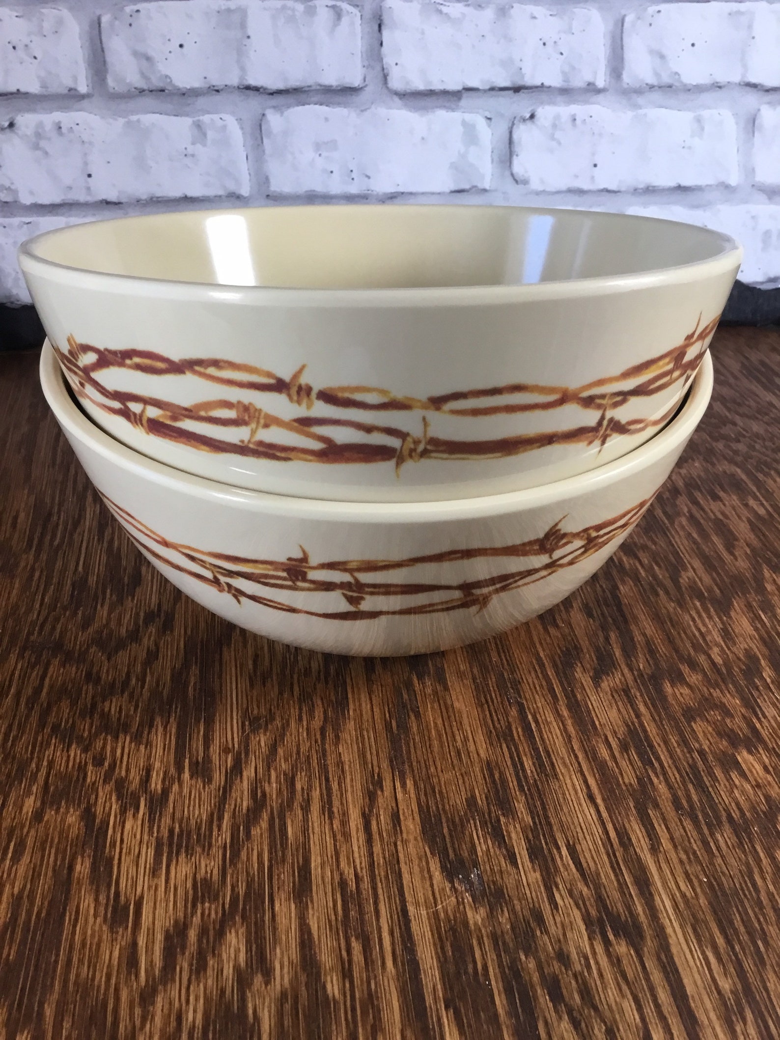 CowBoy Living Melamine Ware Barbed Wire Outdoor Camping | Etsy