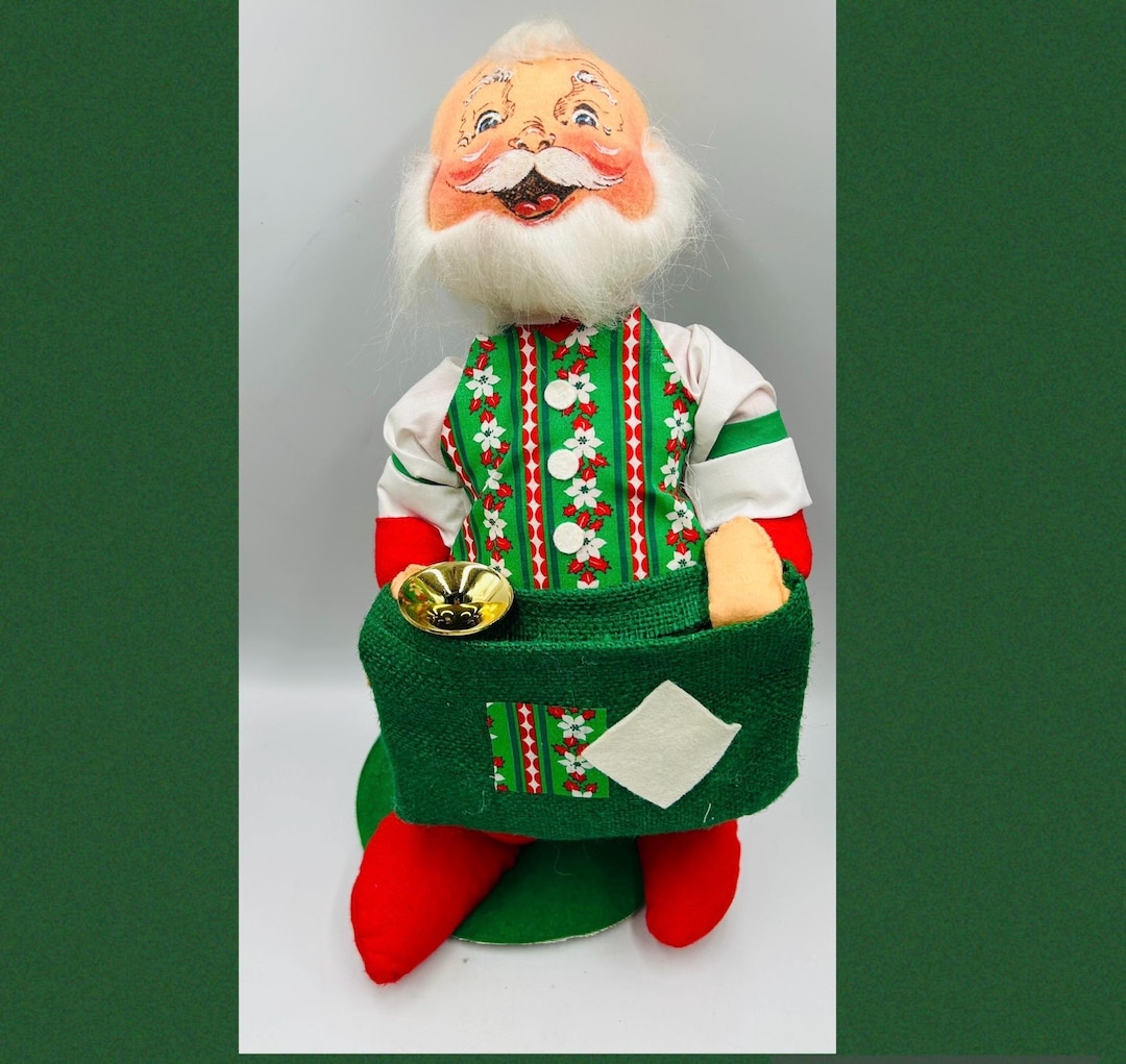Vintage Annalee 18” Santa Plush Doll Posable - Etsy