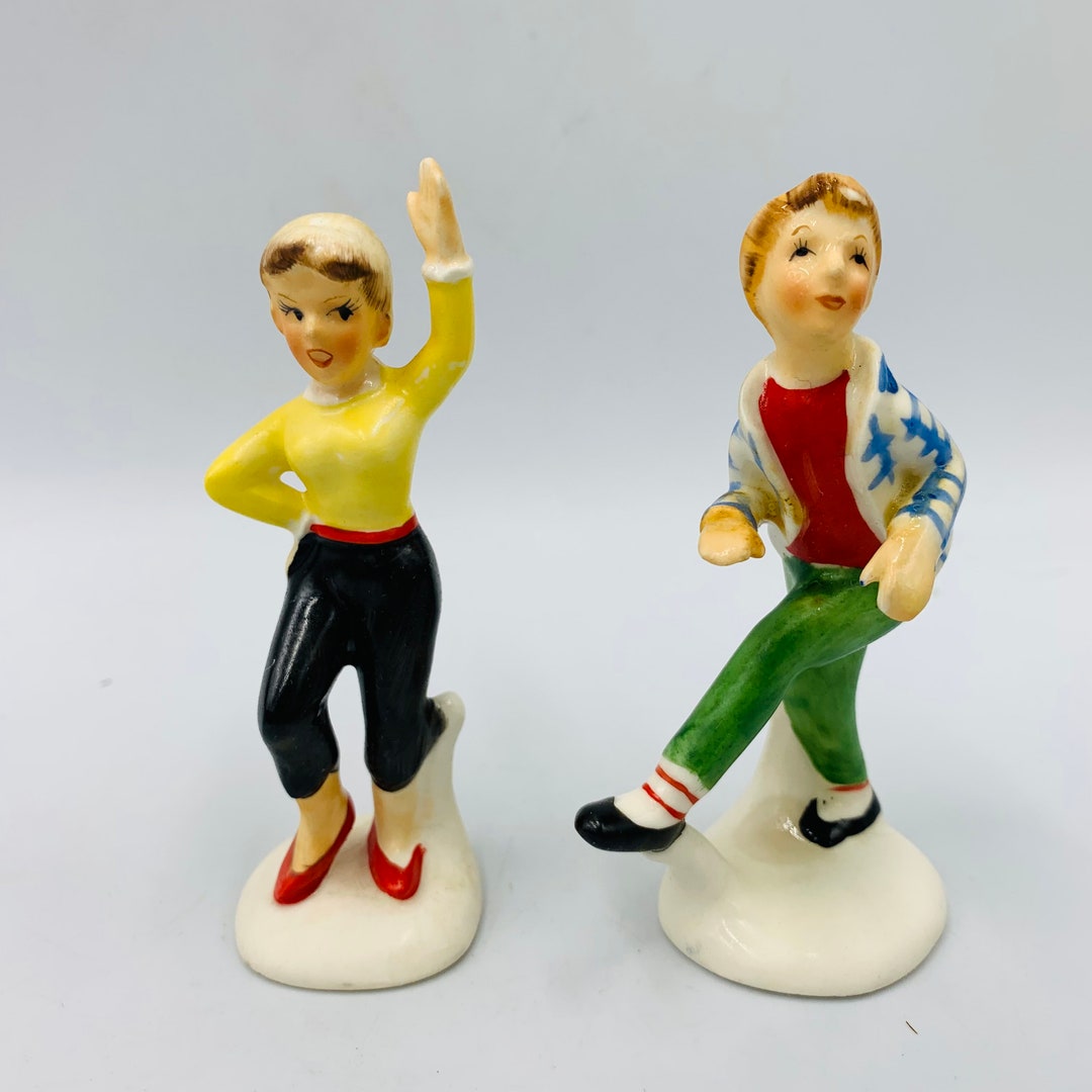 Vintage Sock Hop Dancing Figurine Couple FREE SHIPPING - Etsy