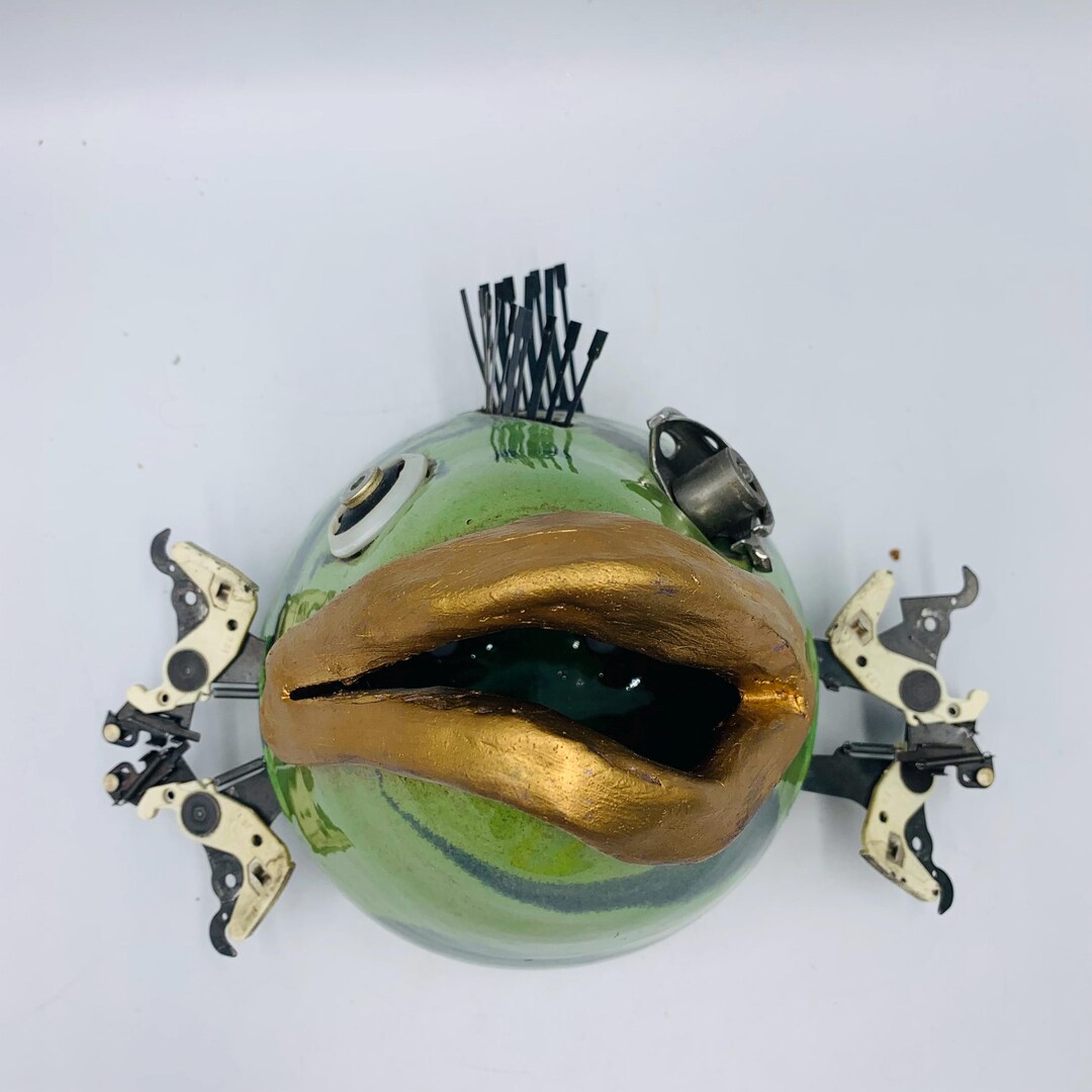 Steampunk Studio Pottery Fish Head Wall Art Sculpture - Etsy