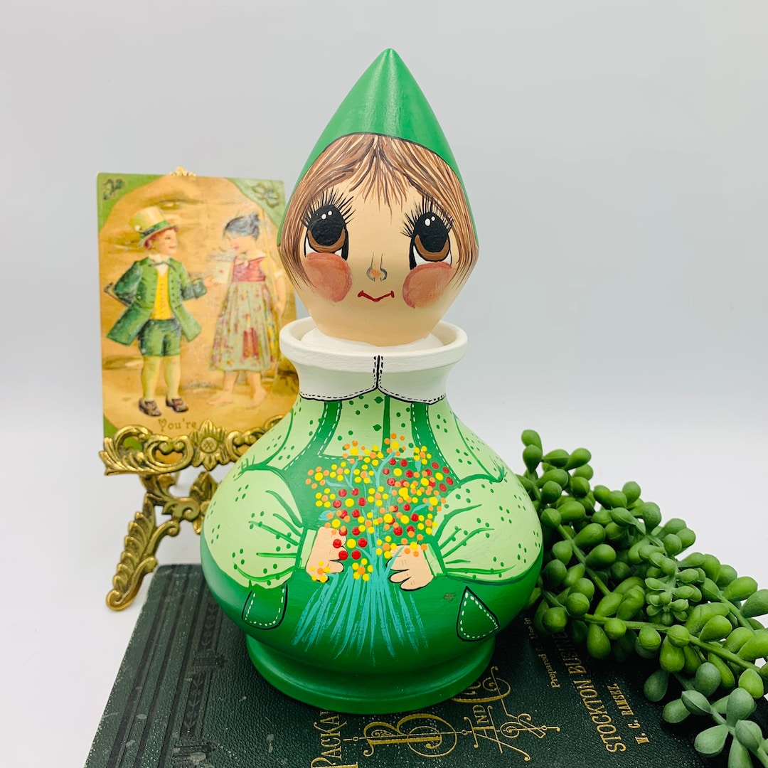 Hand-painted Pixie Gnome Jar, Folk Art Decor - Etsy