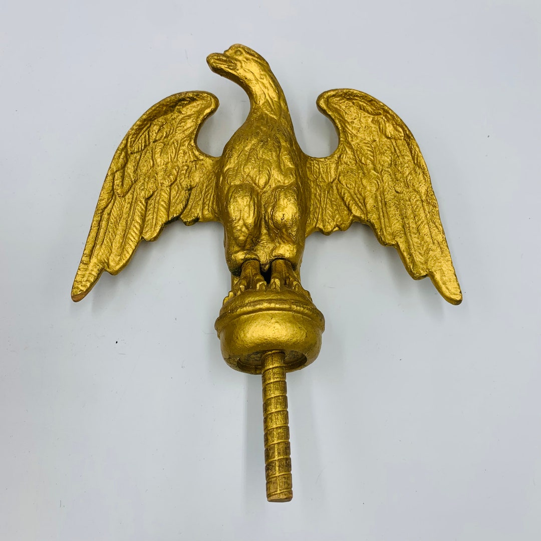 Gold Gilt Indoor Bald Eagle Finial FREE SHIPPING - Etsy
