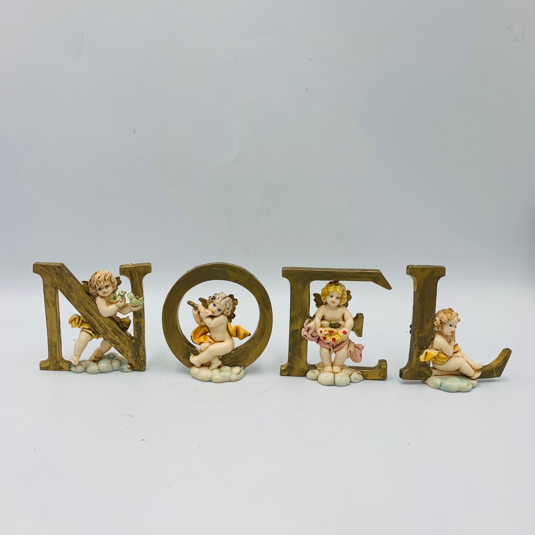 Rocco Style Plastic Italy NOEL Letters With Cherubs FREE SHIPPING - Etsy