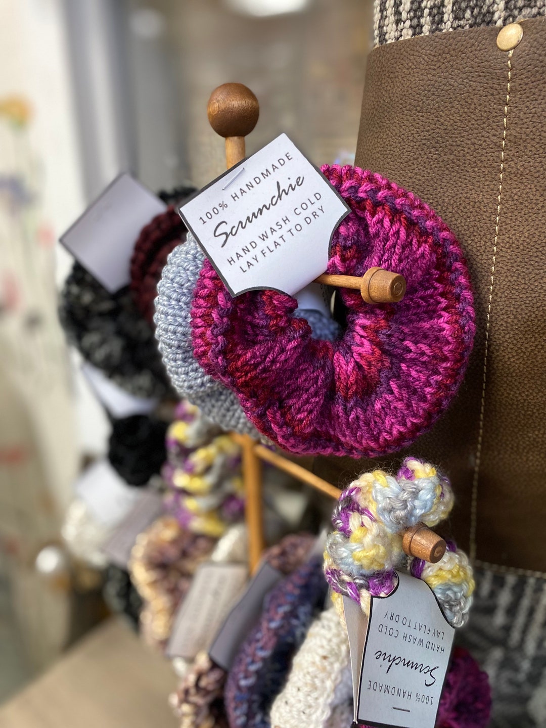 Printable Scrunchie Tags, Handmade Scrunchie Tag, Knit Sew Crochet Tag ...