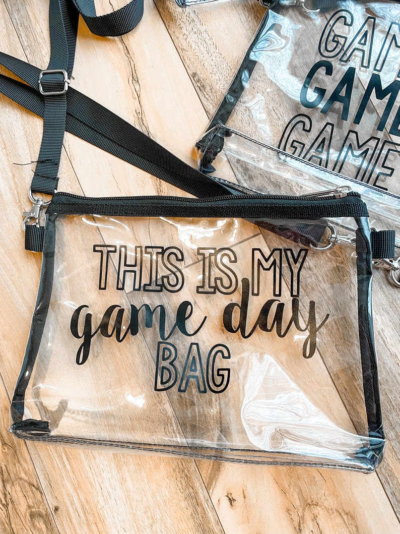 Clear Game Day Bag Stadium Approved Purse Clear Purse - Etsy