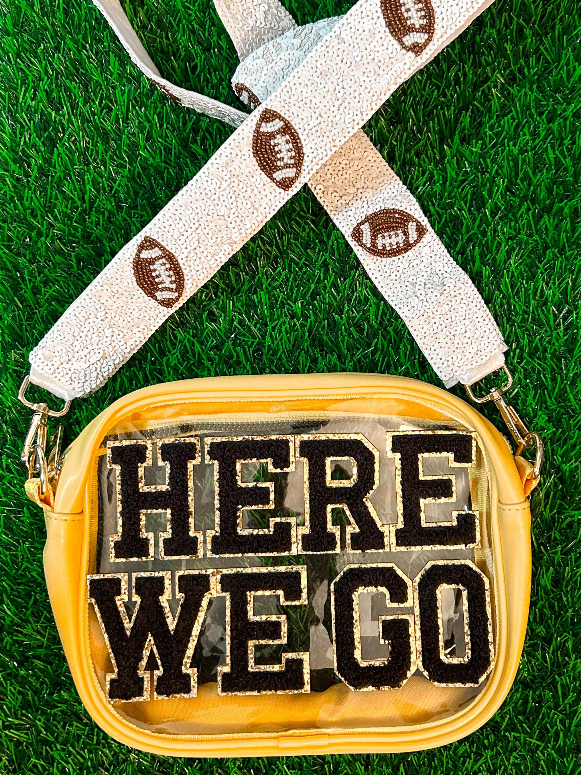 STADIUM BAG - Clear Purse - Game Day Bag - Game Day Purse - Here We Go ...
