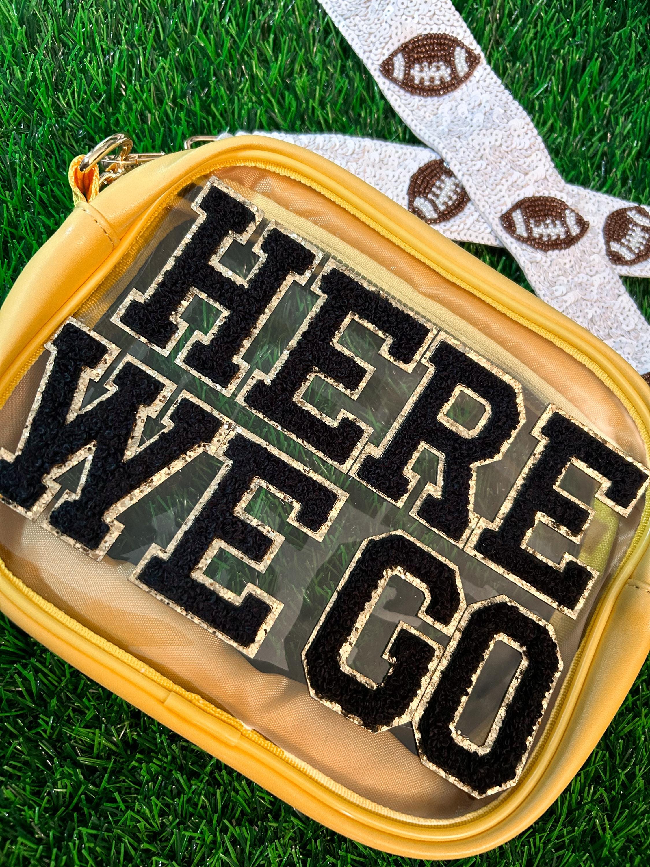 STADIUM BAG - Clear Purse - Game Day Bag - Game Day Purse - Here We Go ...