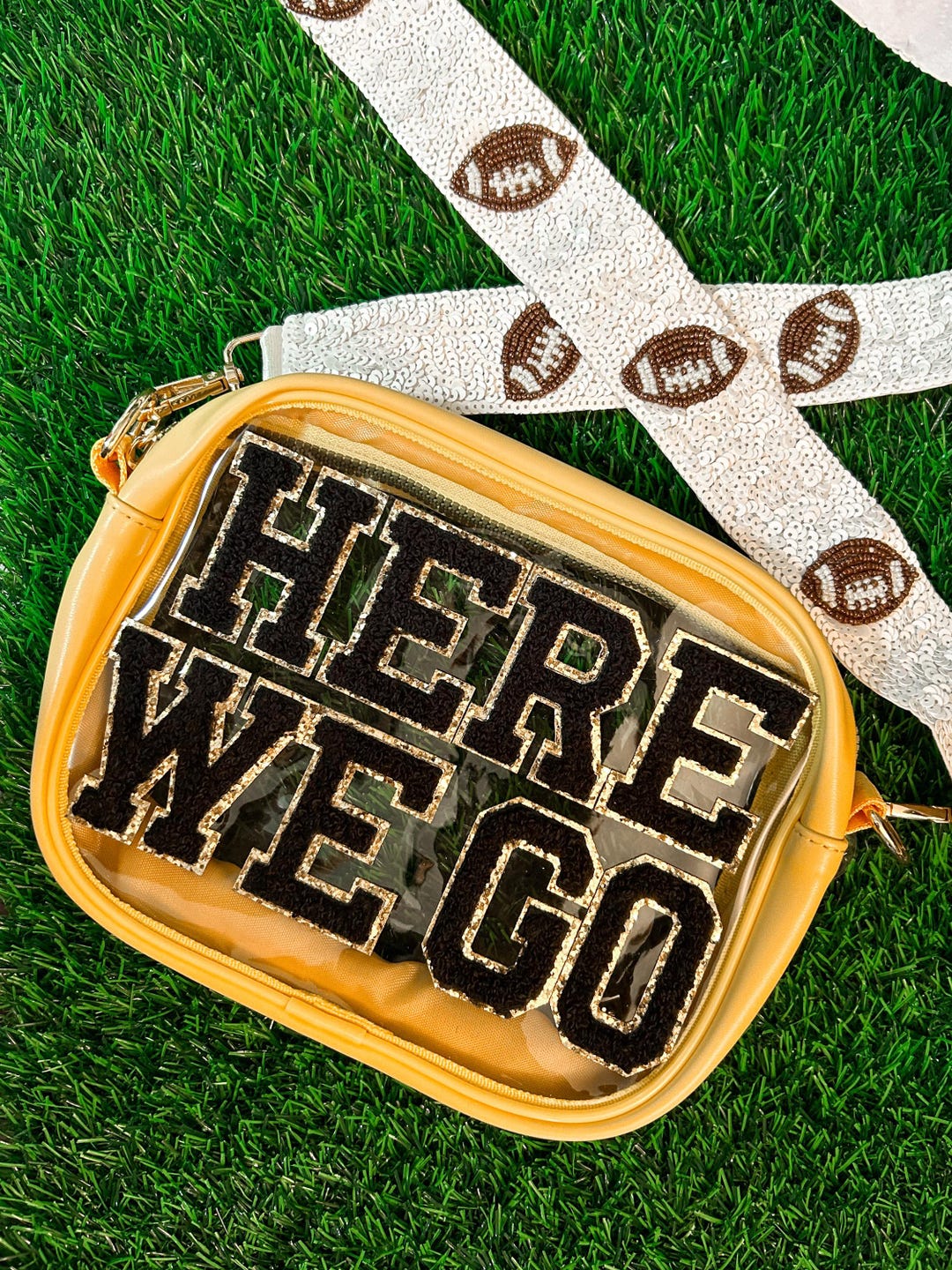 STADIUM BAG - Clear Purse - Game Day Bag - Game Day Purse - Here We Go ...