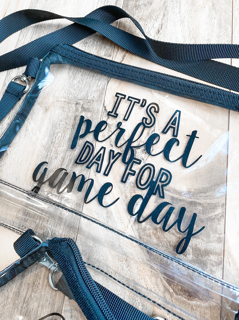 Clear Game Day Bag Stadium Approved Purse Clear Purse - Etsy