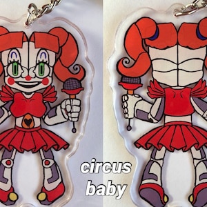 FNAF 7cm Acrylic Charms, Springtrap/william Afton, Marionette, Ennard ...