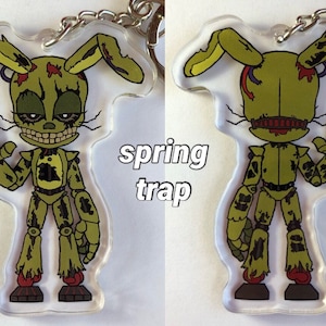 FNAF 7cm Acrylic Charms, Springtrap/william Afton, Marionette, Ennard ...