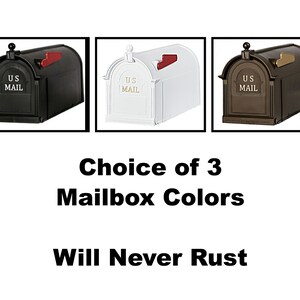Wrapped Mailbox Post & Mailbox, Choice of Wrap Layouts, 2 Sided ...