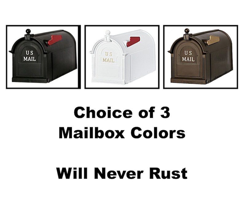 Wrapped Mailbox Post & Mailbox Choice of Wrap Layouts 2 - Etsy