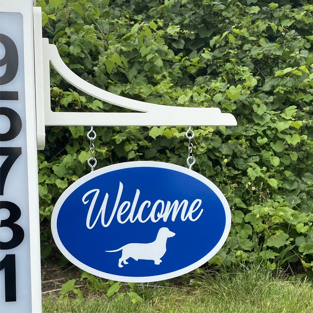 PVC MAILBOX SIGN With Pvc Bracket, White, 1 or 2 Sided W/silhouette ...