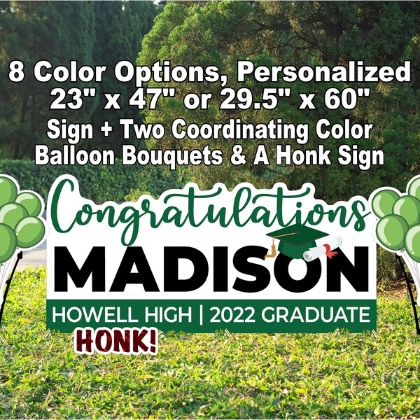 Congratulations Large Yard Sign - Etsy