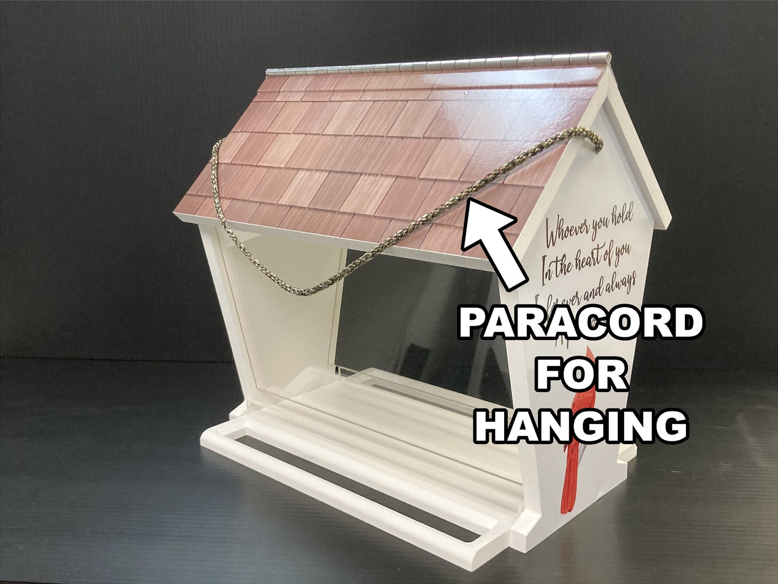Custom Bird Feeder - Personalized With Name and Decorative Art, Hanging ...