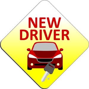 New Driver Magnetic Sign, Beautiful, Colorful, Laminated - Will Last ...