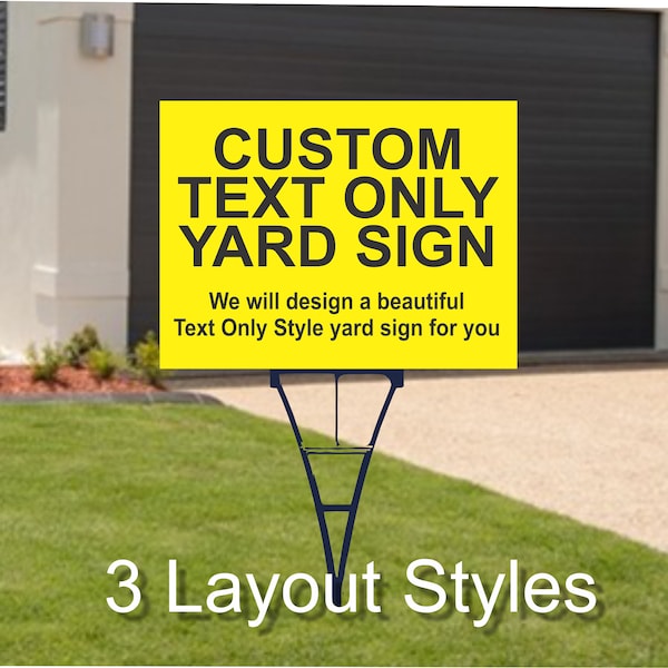 Custom Yard Sign - Etsy