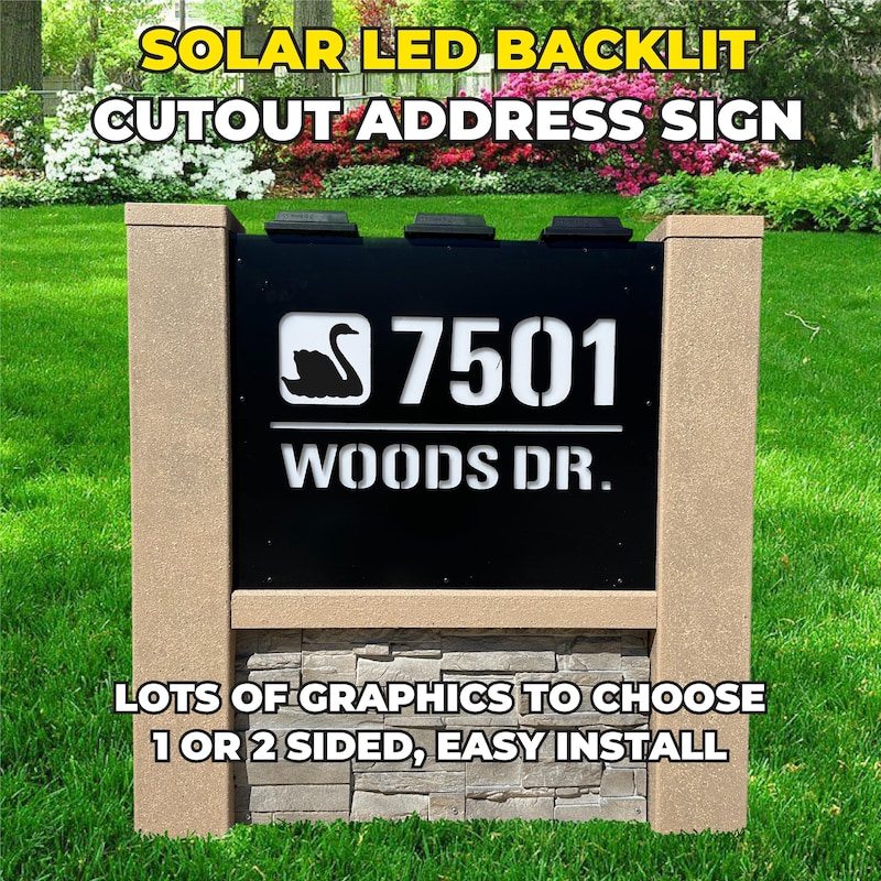 Solar Power House Numbers - Etsy