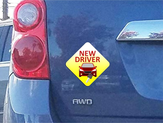 New Driver Magnetic Sign Beautiful Colorful Laminated | Etsy