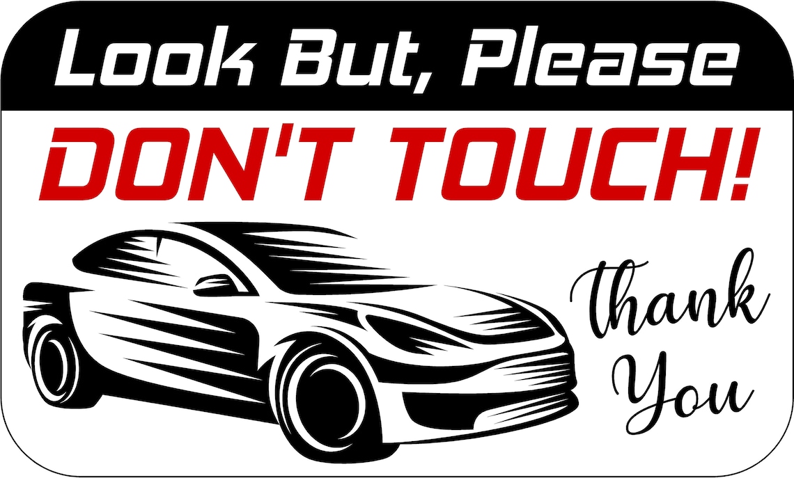 Classic Car Look but Please Don't Touch Magnetic Sign 2 - Etsy