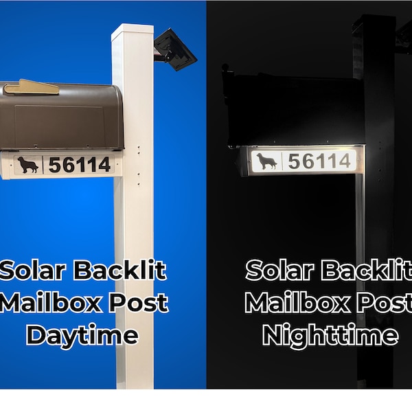 Solar Powered Street Number Sign - Etsy