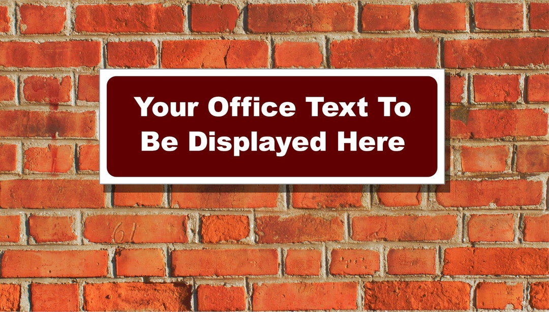 INDOOR BUSINESS SIGNS -beautiful Text Only Sign W/laminated Print, 14 ...