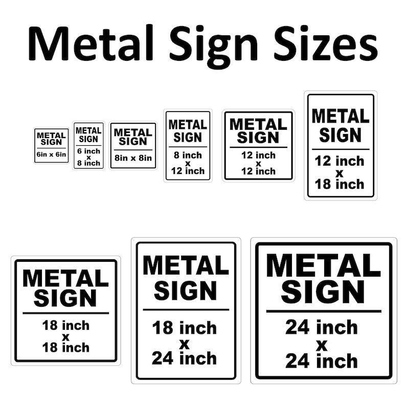 Custom Aluminum Metal Sign: Durable Outdoor Business or Man Cave Decor ...