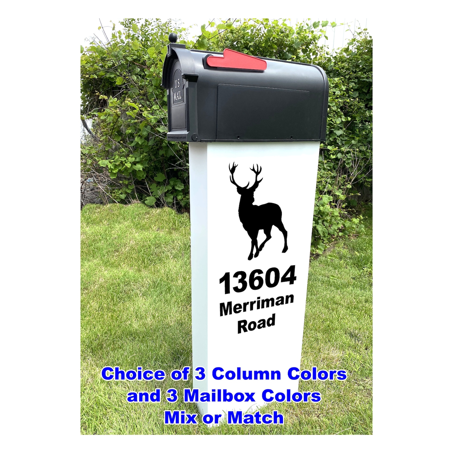 Mailbox and Mailbox Post Personalized Address/graphic 3 - Etsy