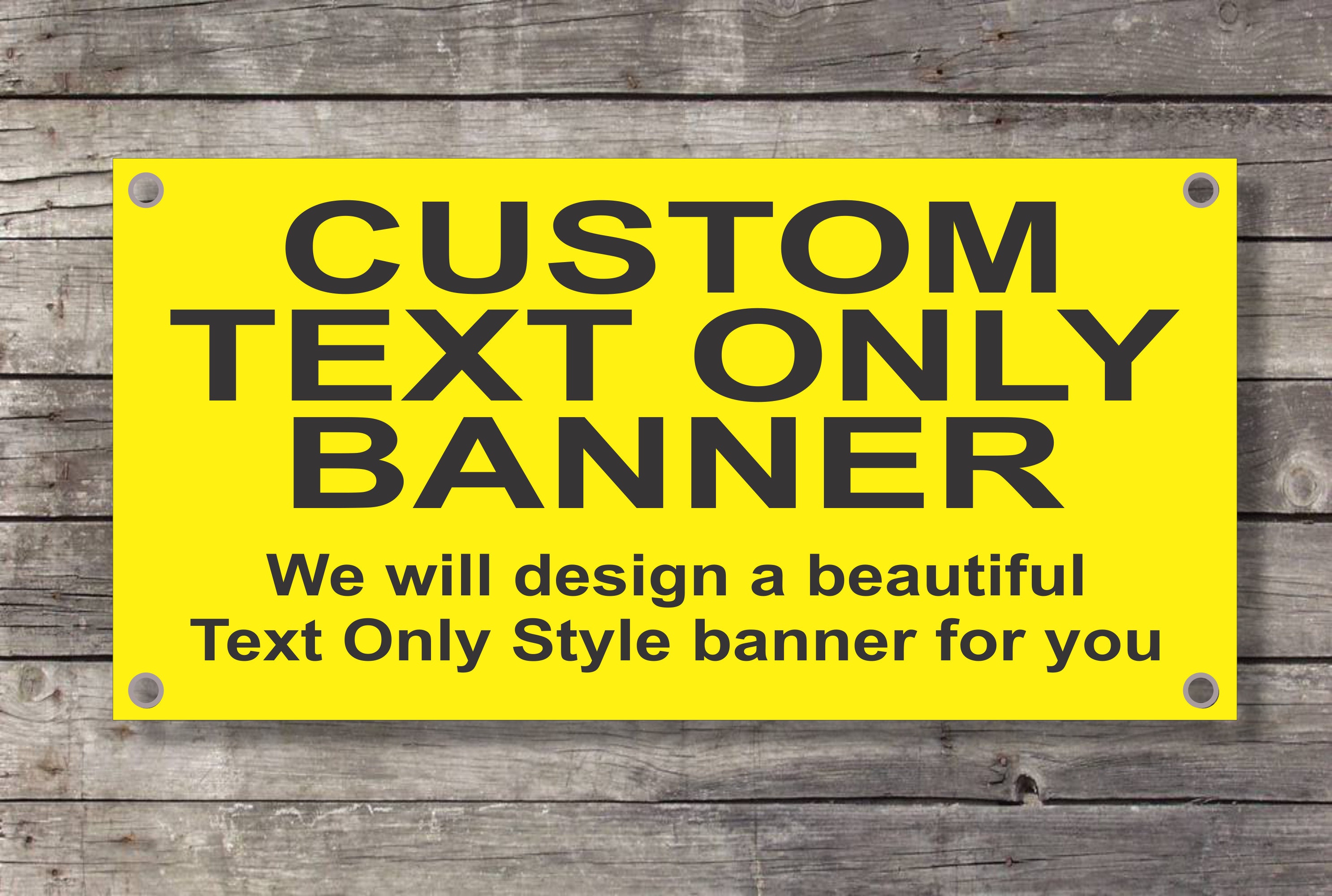 Custom Vinyl Banner 3 Art Styles 5 Heights 18 24 36 48 | Etsy