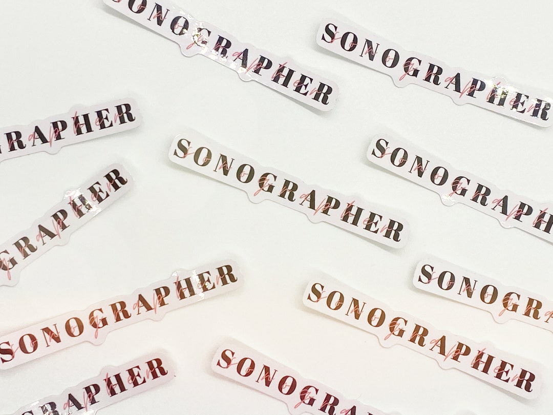 Sonographer Sticker, Sonography101, Sonography Gift, Ultrasound ...