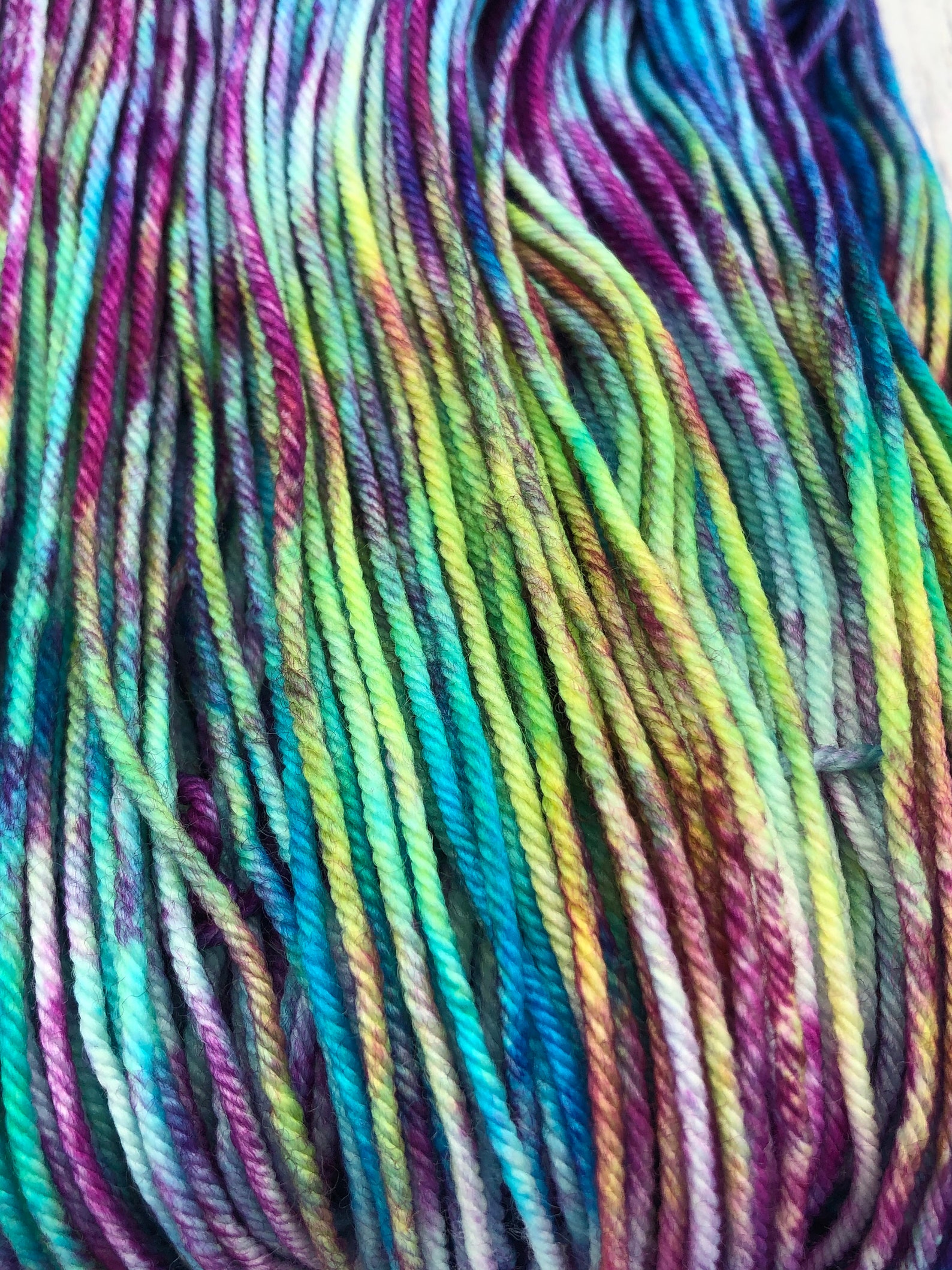 Hand Dyed Variegated DK Yarn - Etsy