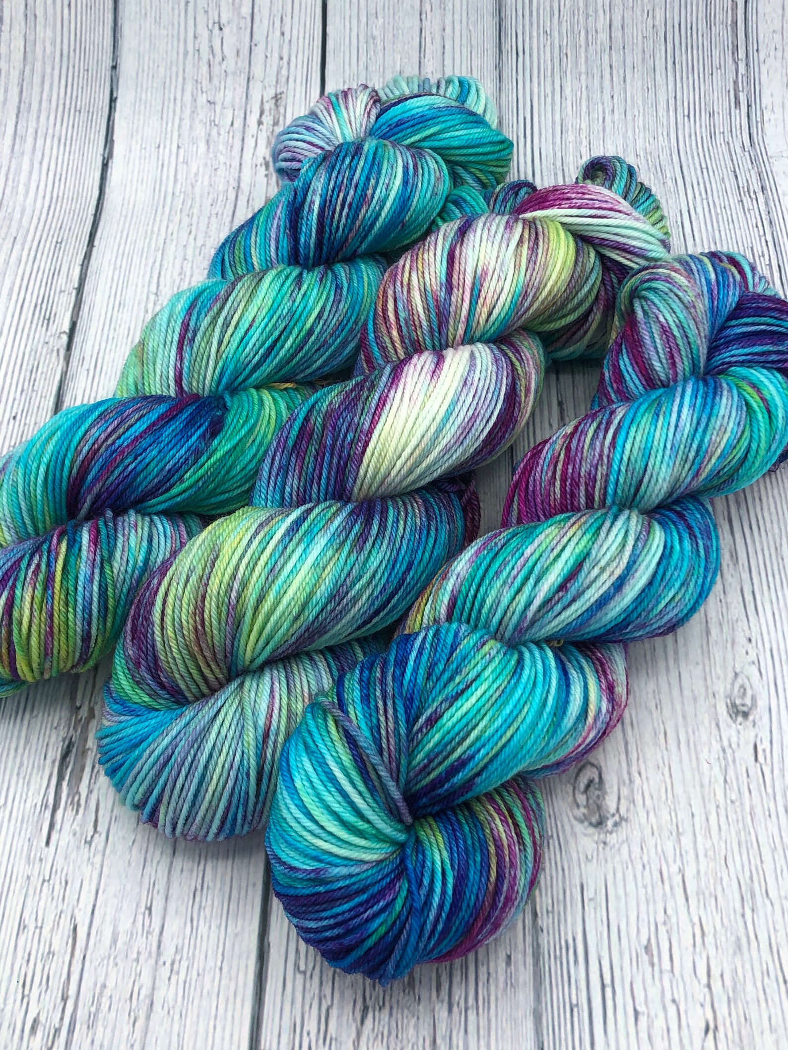Hand Dyed Variegated DK Yarn - Etsy