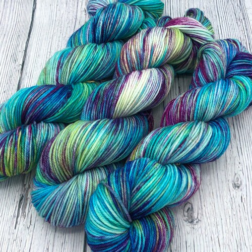Dark Galaxy MADE TO ORDER Hand Dyed Yarn Indie Dyed Yarn - Etsy